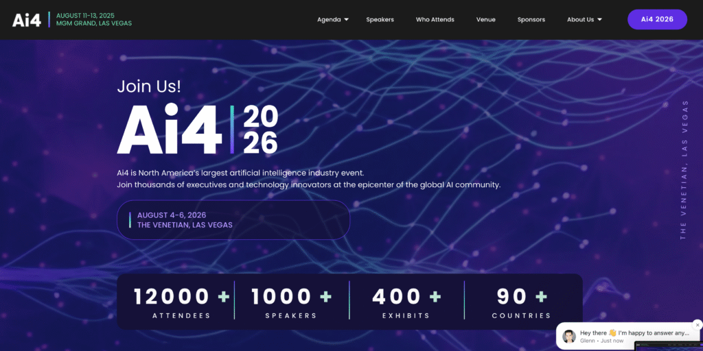 “Registration is now open for Ai4 2026. Join us in Las Vegas from ...